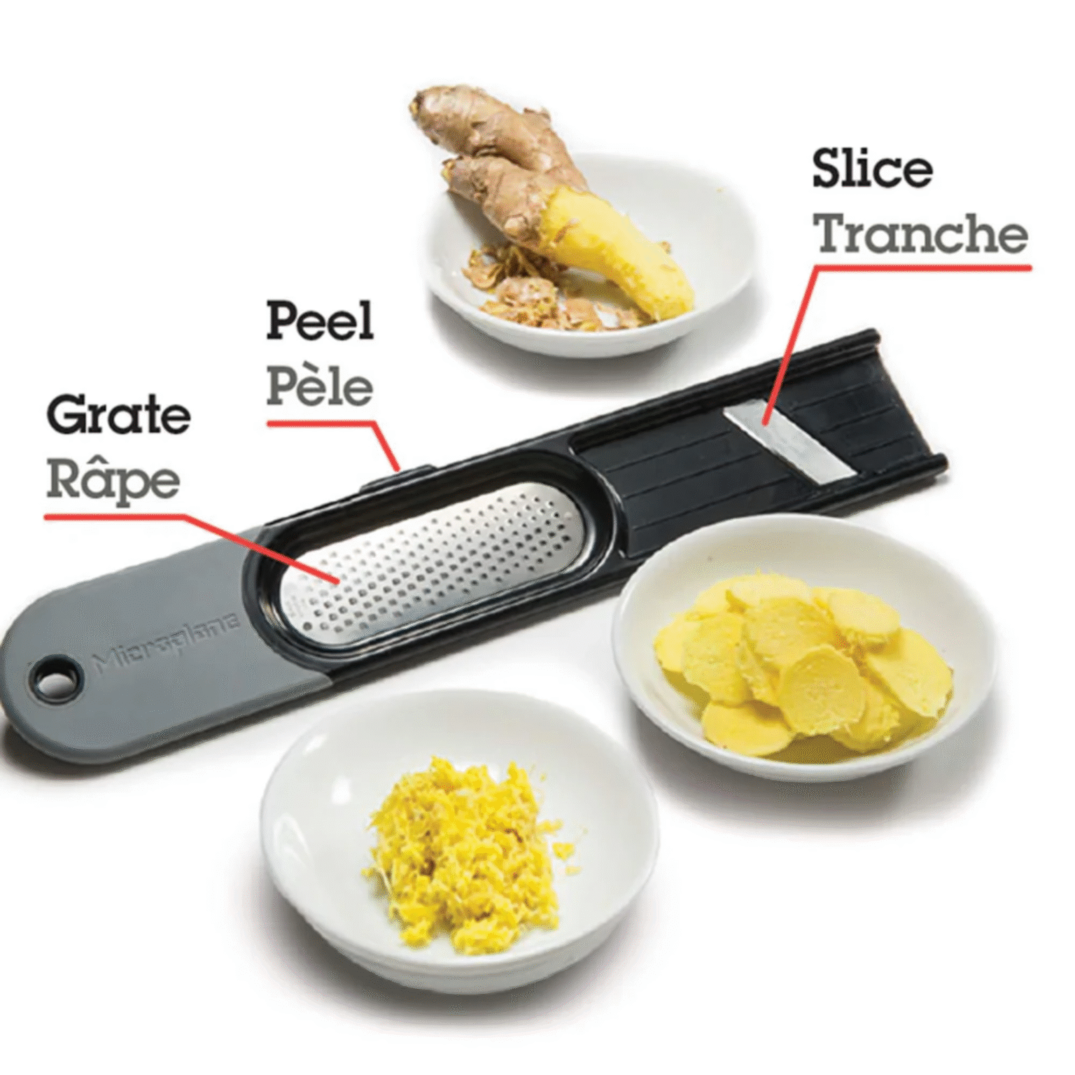 Microplane 3-in-1 Ginger Tool - Kitchen Shop